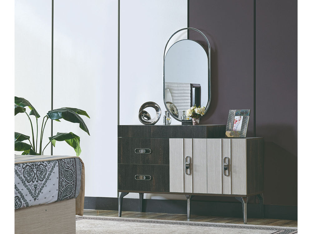 Nero Bedroom (Queen Storage Bed With Headboard & Dresser With Mirror